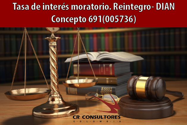 Tasa de interés moratorio. Reintegro- DIAN Concepto 691(005736)